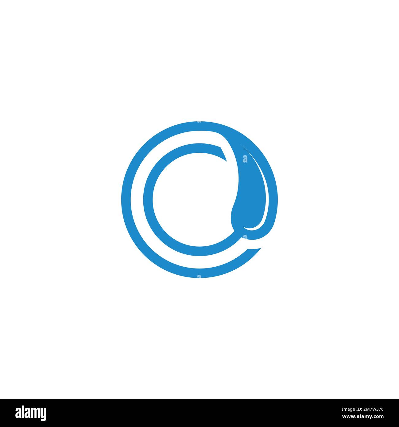 letter c clean water drop simple logo vector Stock Vector Image & Art ...
