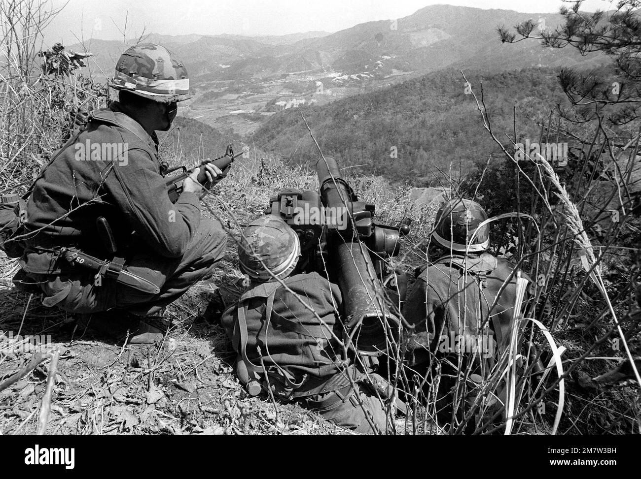 From left to right, Sergeant (SGT) Mark Novak, Private (PVT) 2 Newell ...