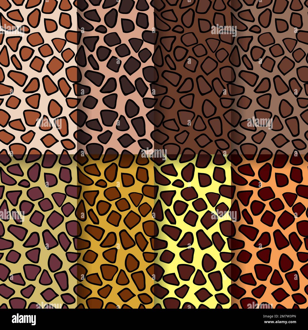 Giraffe or camelopard print skin vector illustration design Stock ...