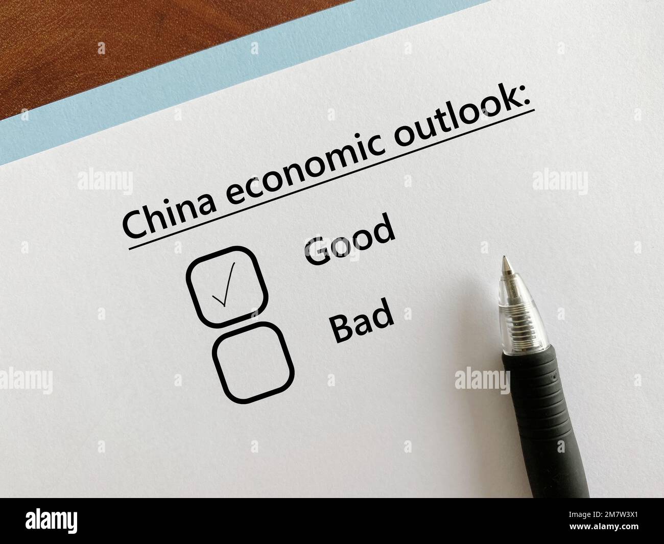 One person is answering question about industry. He thinks the outlook ...