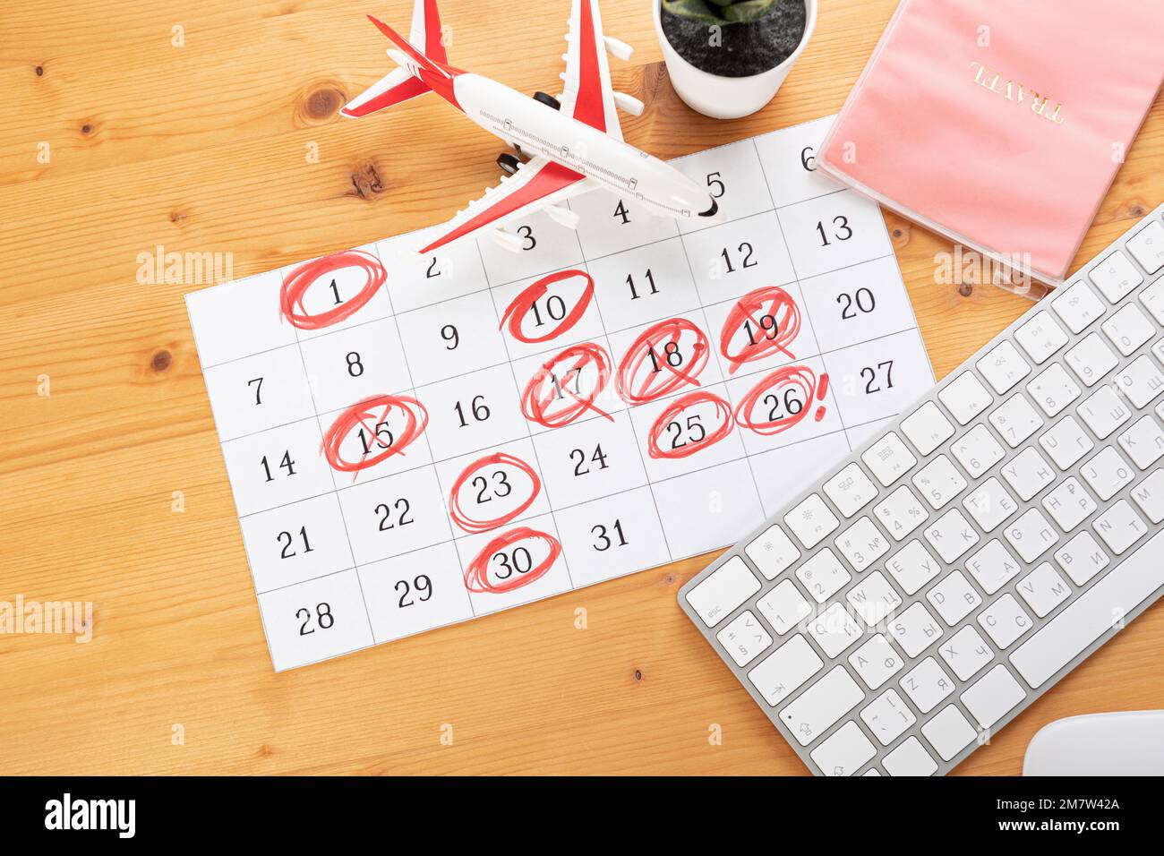 Calendar and reminders for business trip, travel and vacation. planner ...