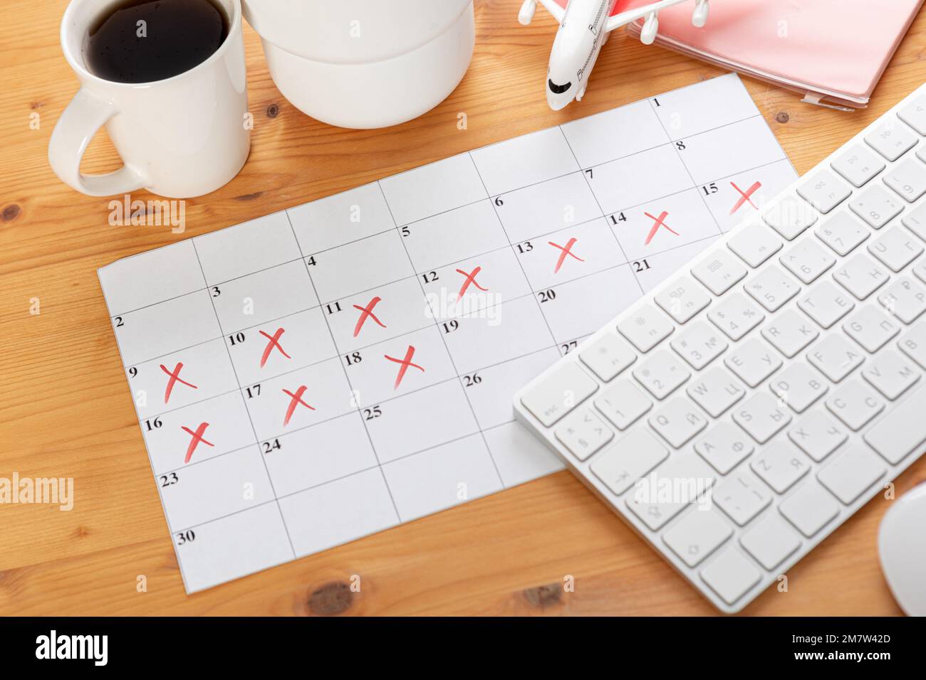 Calendar and reminders for business trip, travel and vacation. planner ...