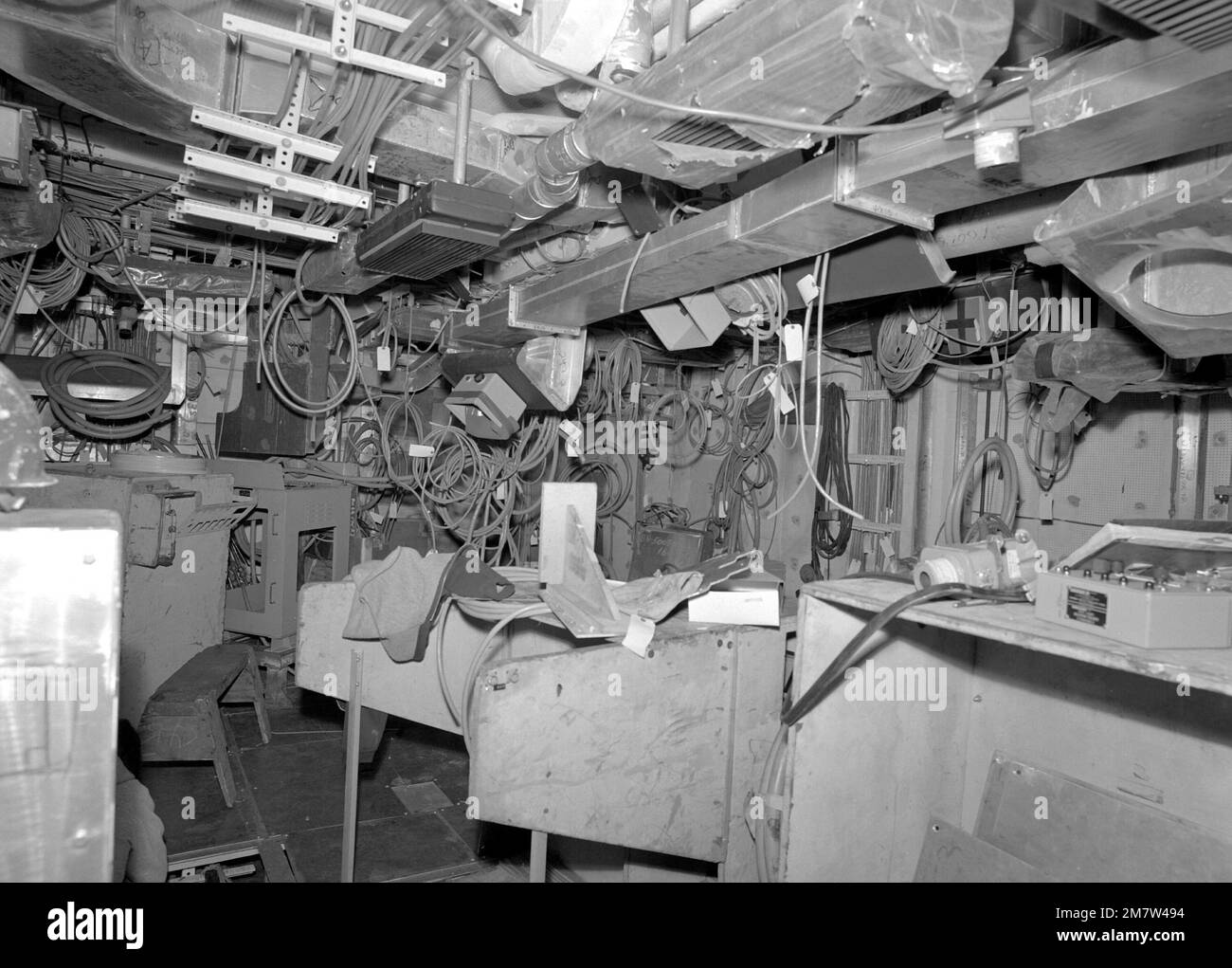 The combat information center aboard the guided missile frigate ...