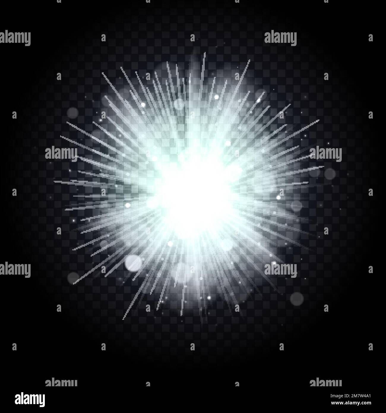 Star burst with sparkles. Transparent glow light effect. Star burst ...