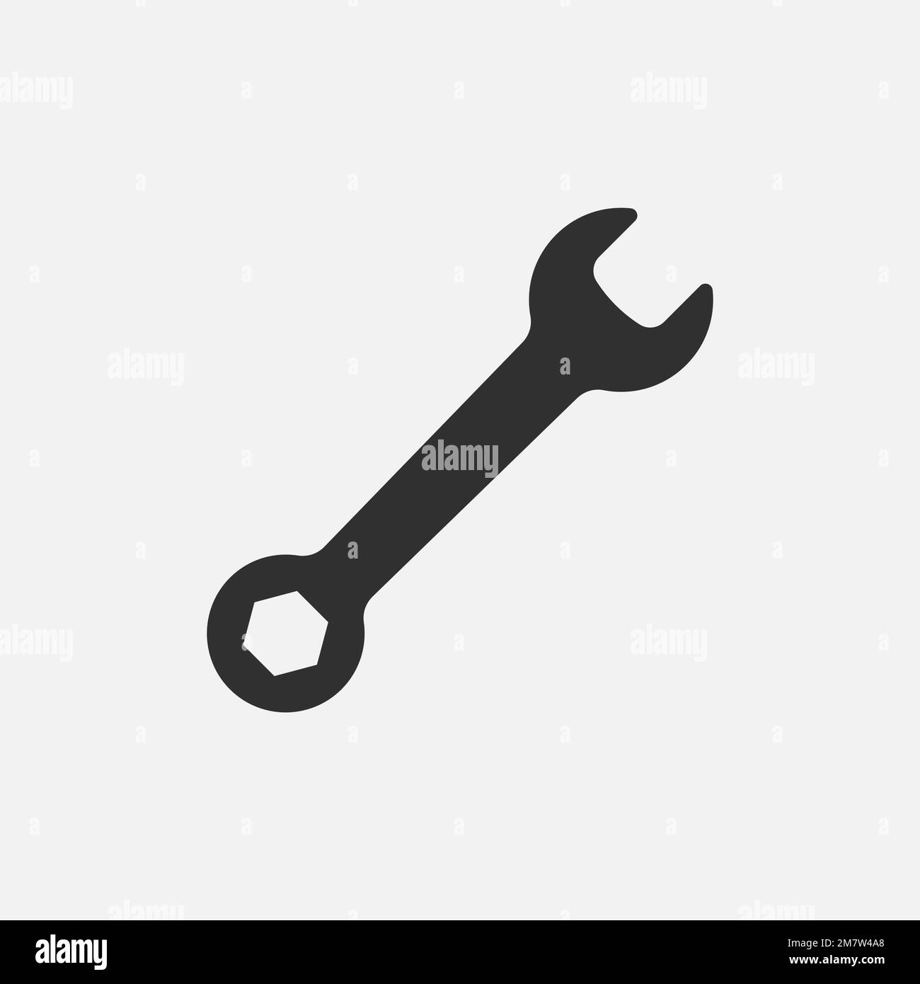 Wrench icon. isolated on background. Vector illustration. Eps 10 Stock ...