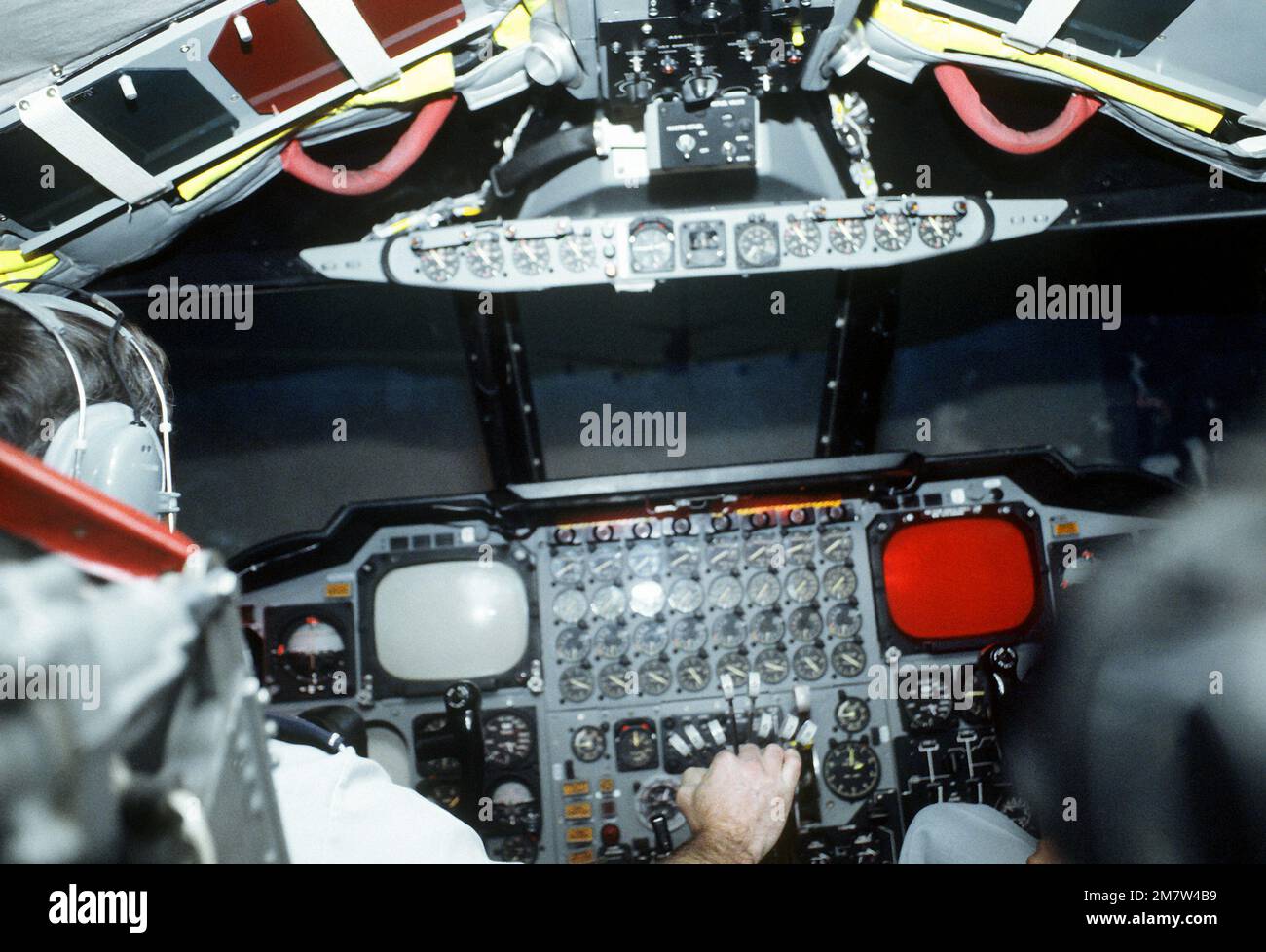 Interior view of the B-52 Stratofortress aircraft Combat Mission ...