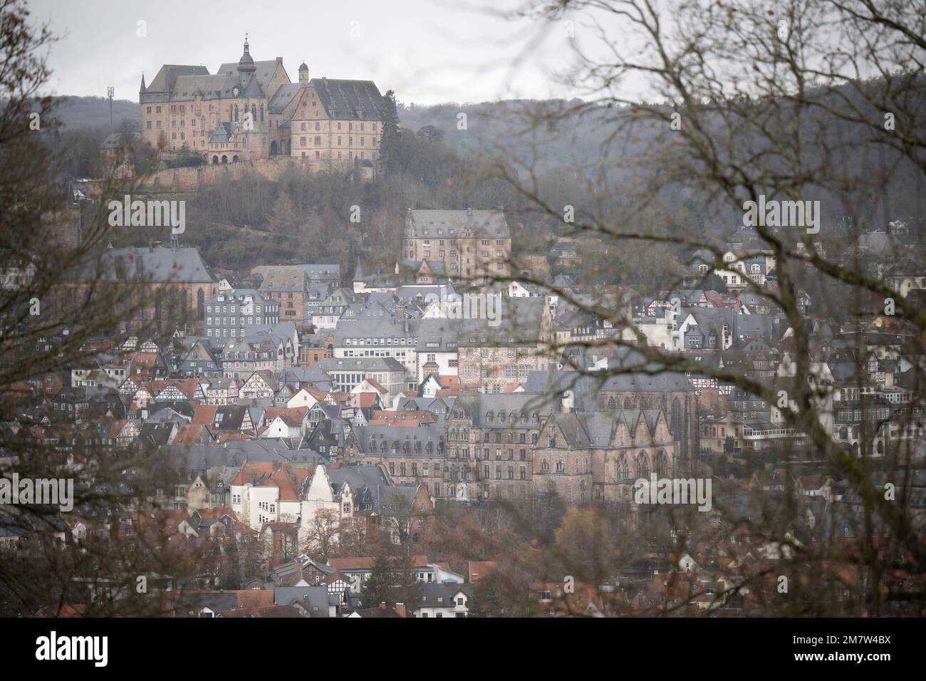 Marburg, Germany. 10th Jan, 2023. City view of Marburg with Landgrave's ...