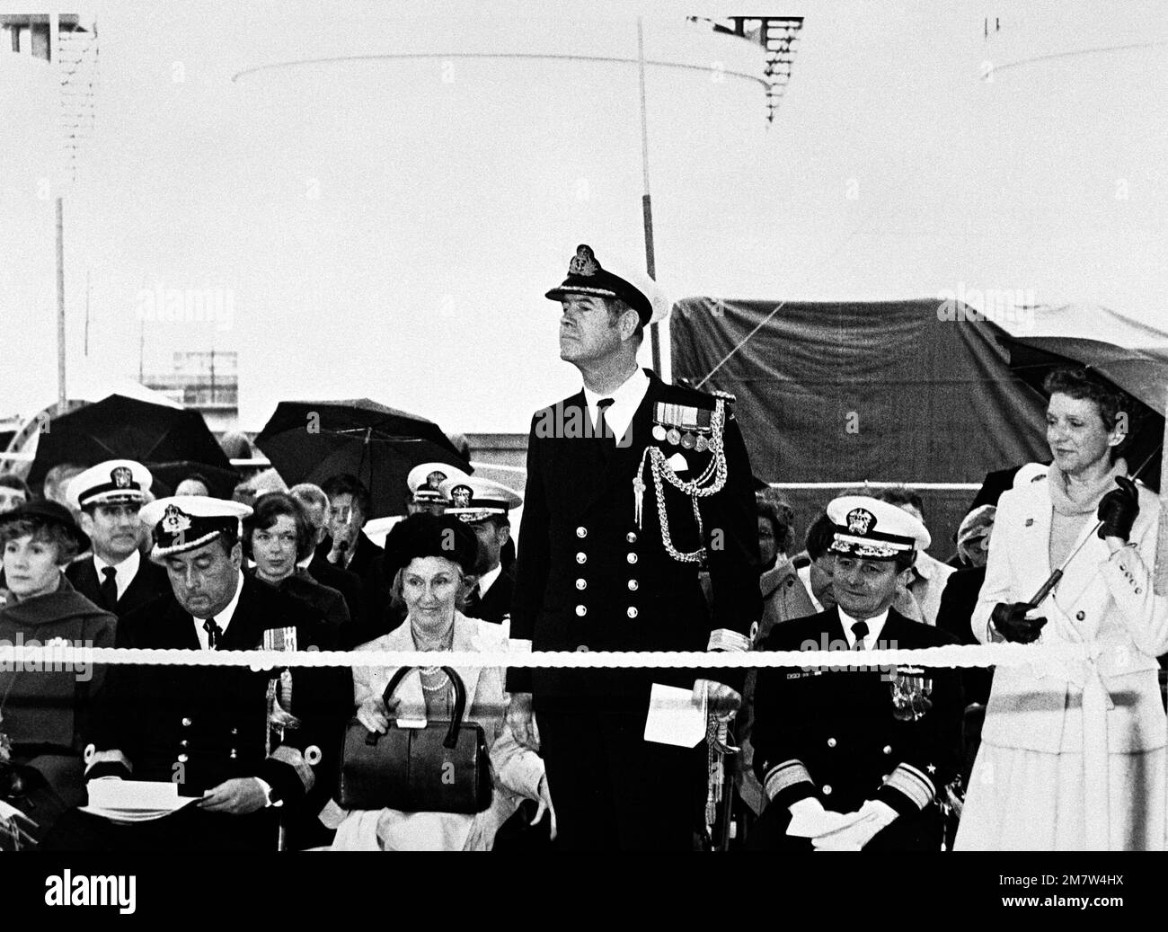 A view of the distinguished guests attending the launching ceremony for ...