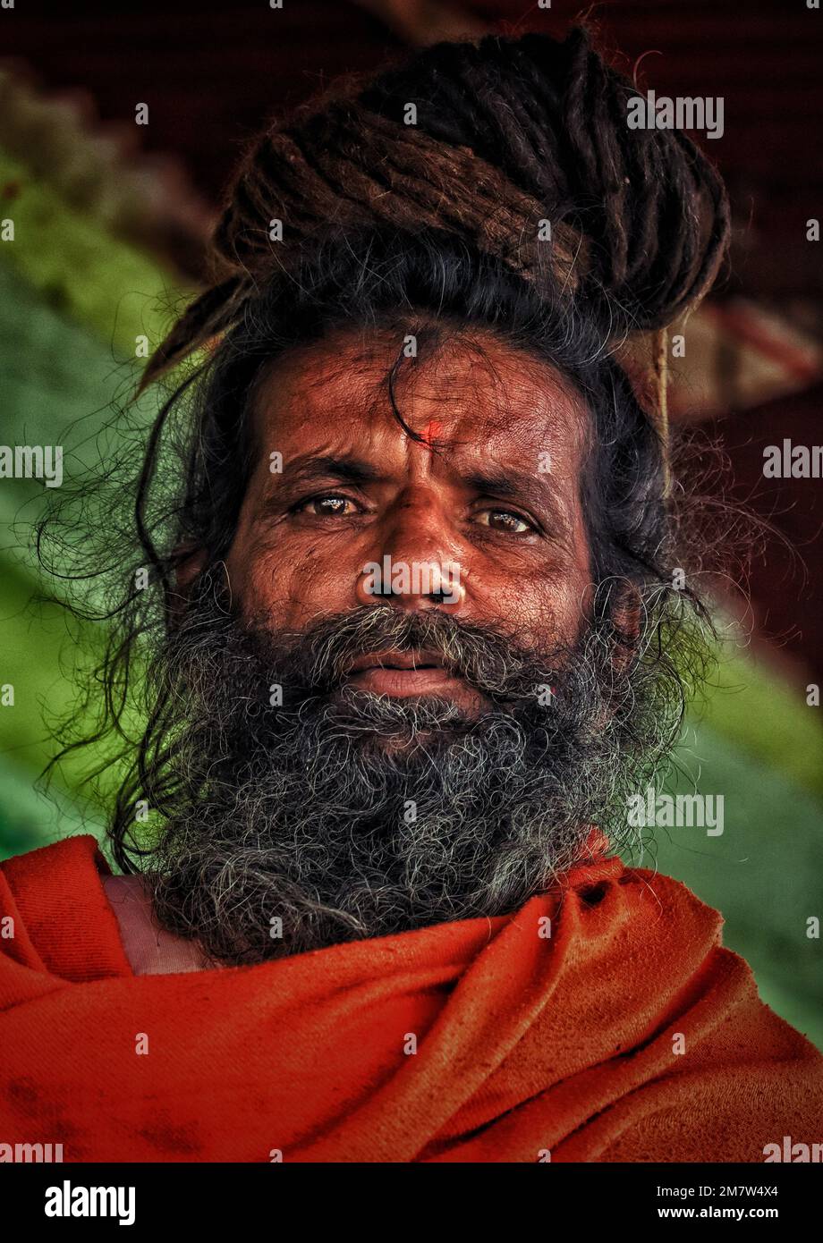 Portrait Of Monk Stock Photo - Alamy