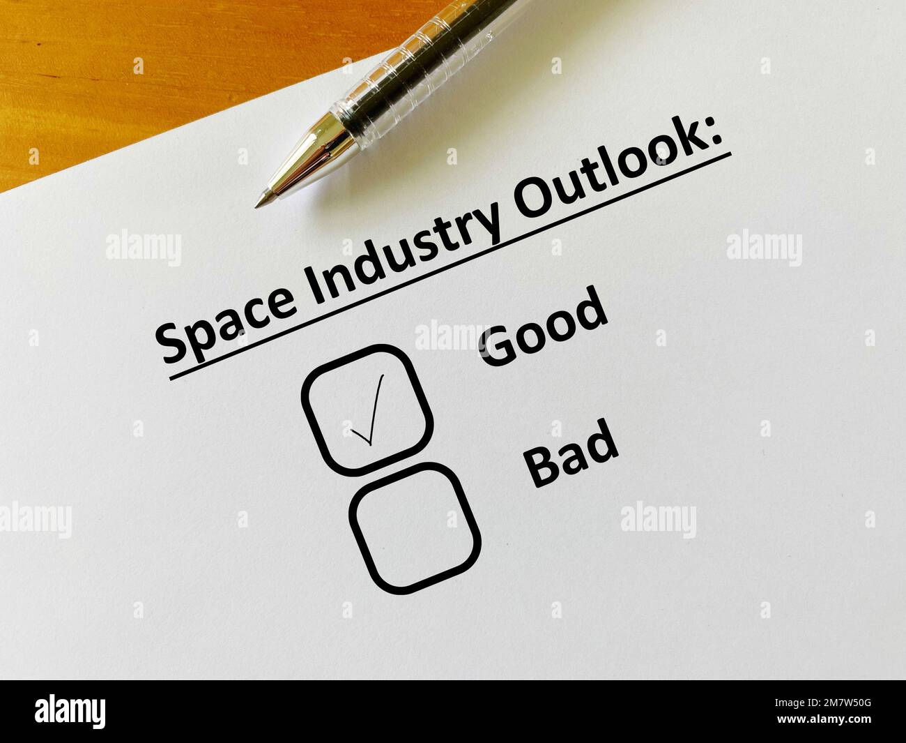 One person is answering question about industry. He thinks the outlook ...