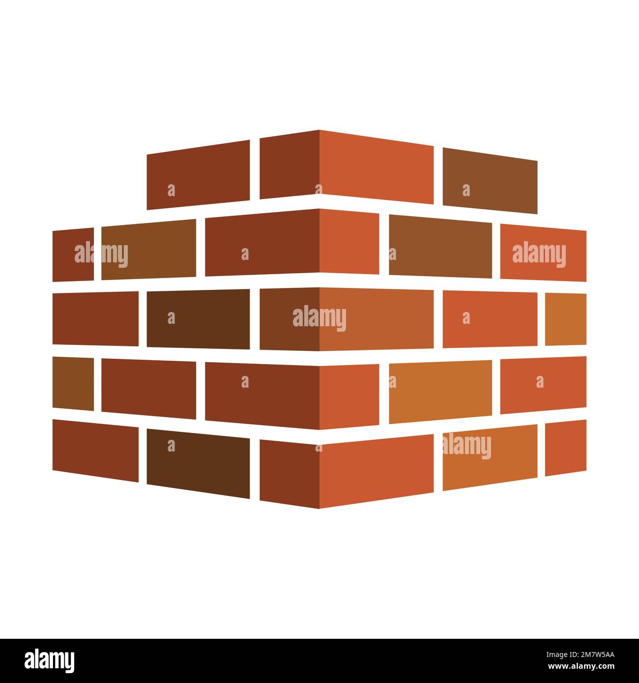 Bricks icon. Bricks logo. isolated on white background. Vector ...