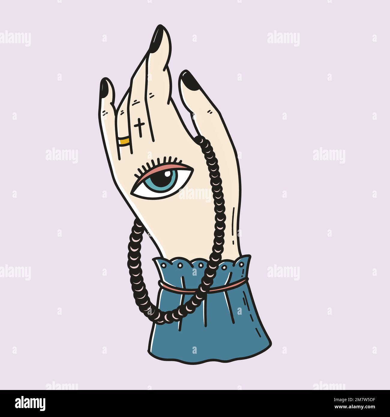 Colorful retro hand tattoo vector design Stock Vector Image & Art - Alamy