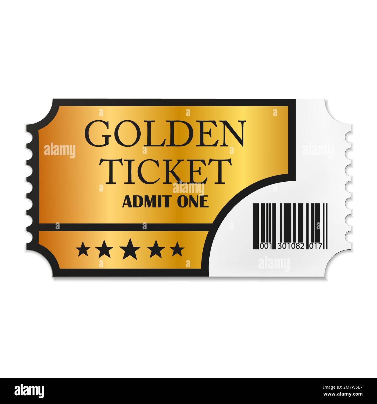 Golden Ticket Vector