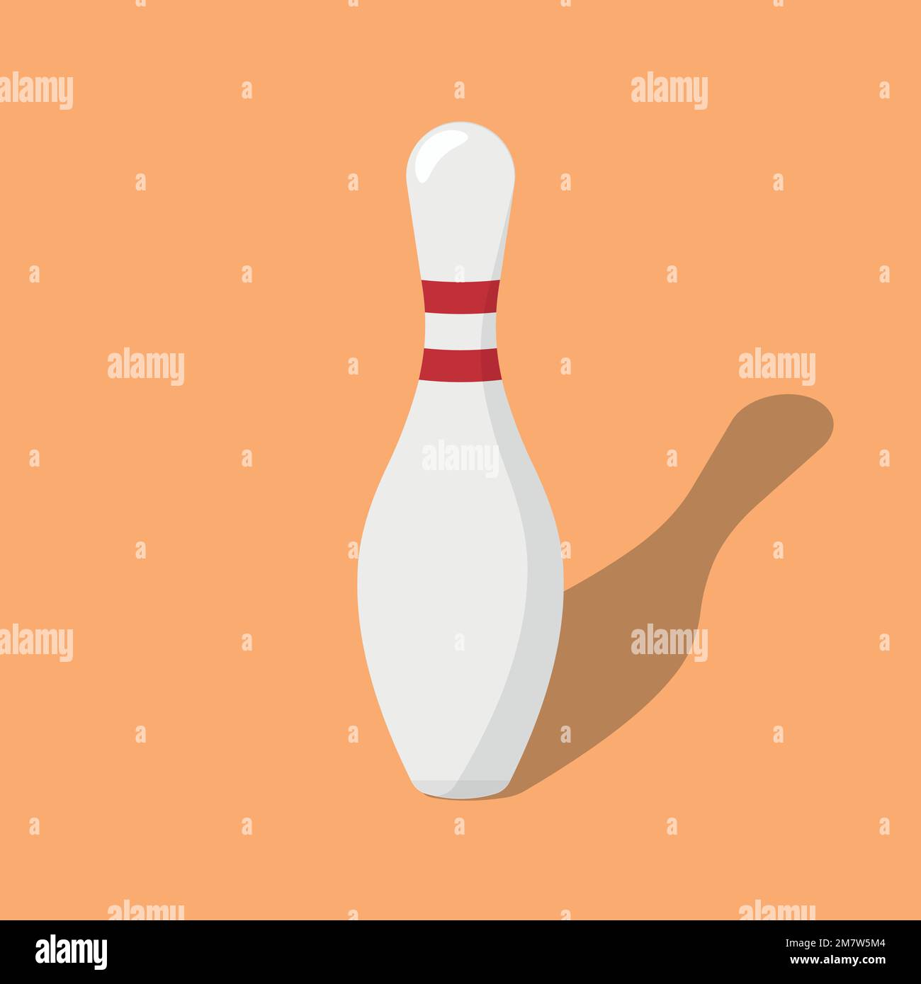 bowling pin isolated on background. Vector illustration. Eps 10 Stock ...