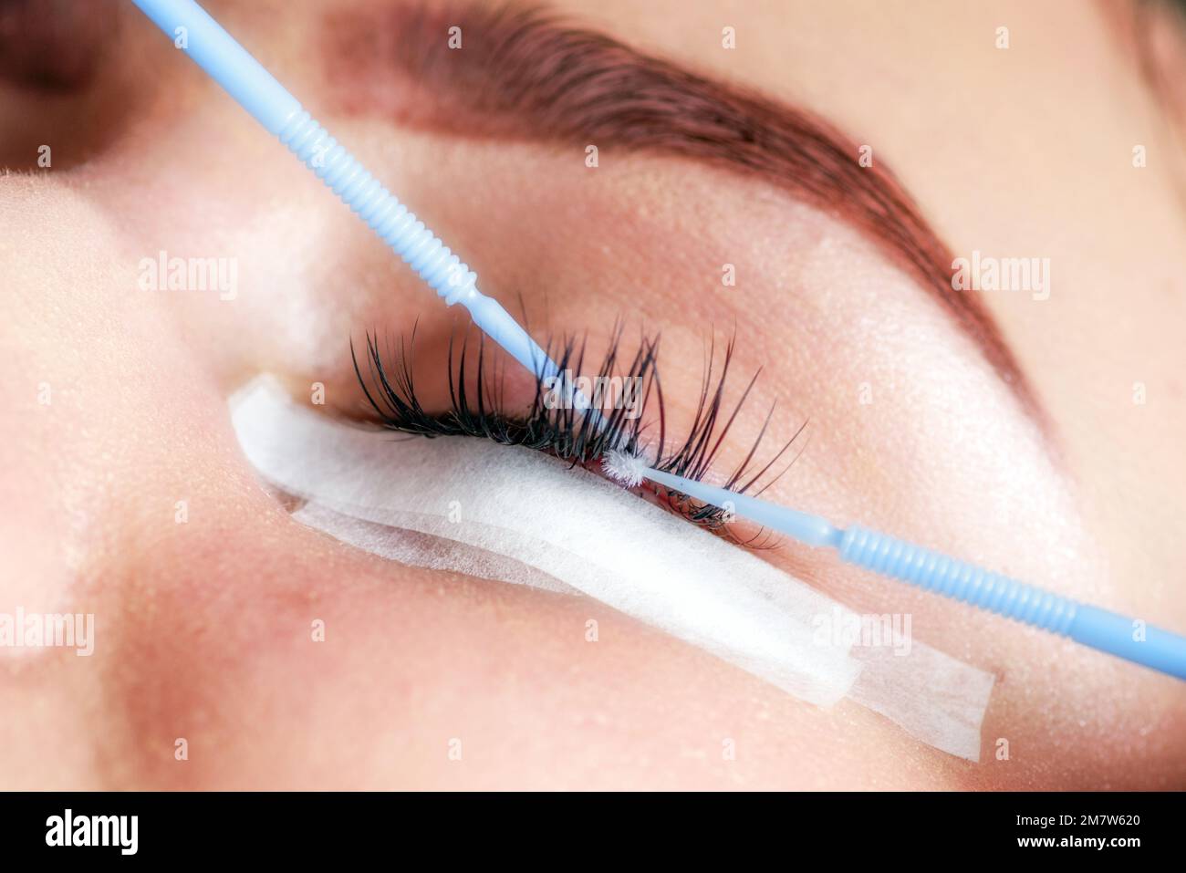 Eyelash extension procedure hi-res stock photography and images - Alamy