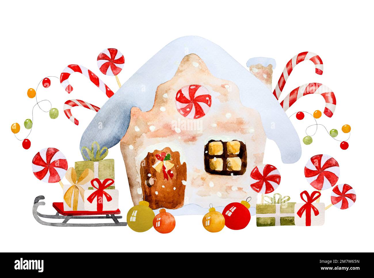 Cute Gingerbread House Clipart