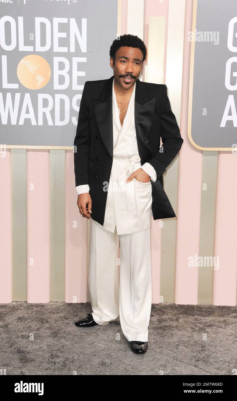 Donald glover golden globe hi-res stock photography and images - Alamy