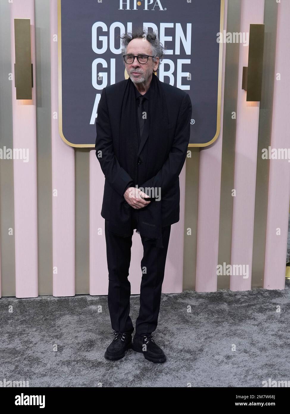 Los Angeles, USA, 10/01/2023, Tim Burton arrives at the 80th Annual ...