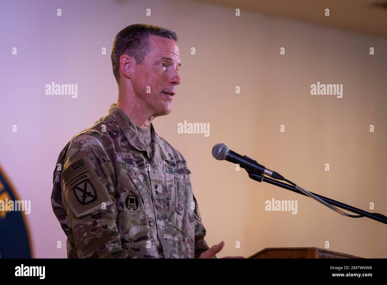 U.S. Army Maj. Gen. William Zana, outgoing commander of the Combined ...