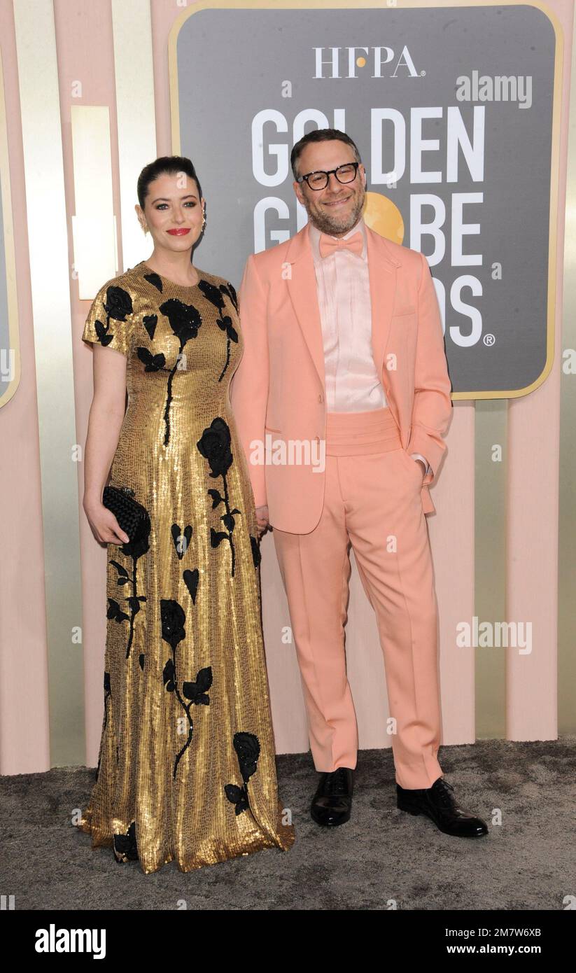 Beverly Hills, CA. 10th Jan, 2023. Seth Rogen, Lauren Miller at ...