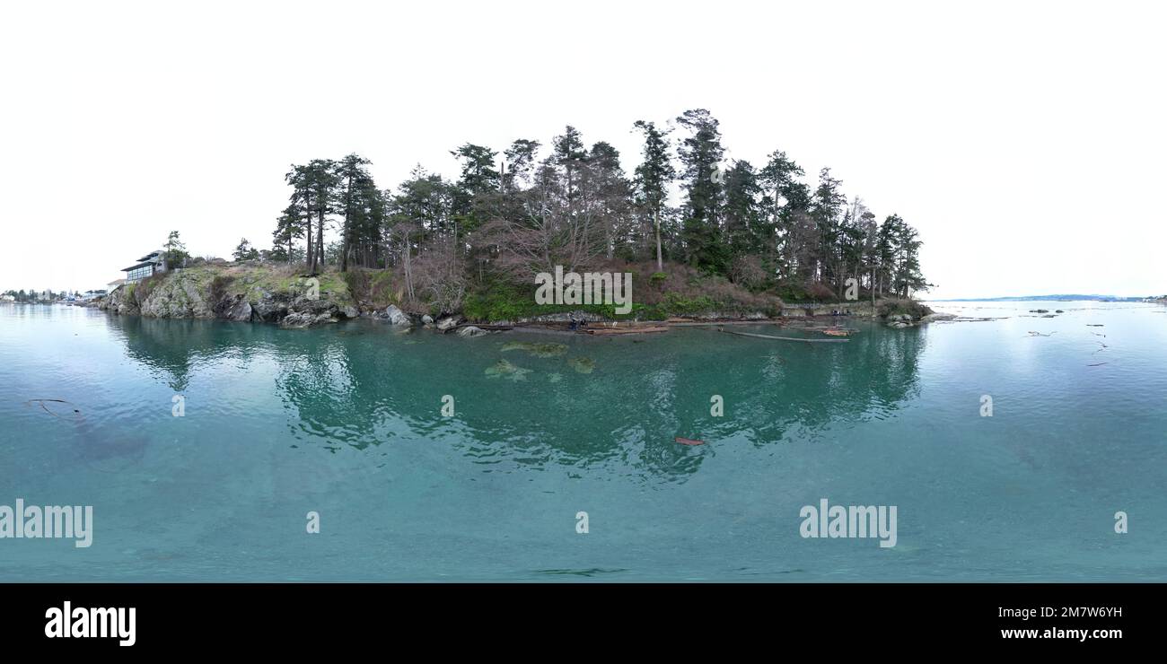 A panoramic view of a small island in the sea Stock Photo - Alamy