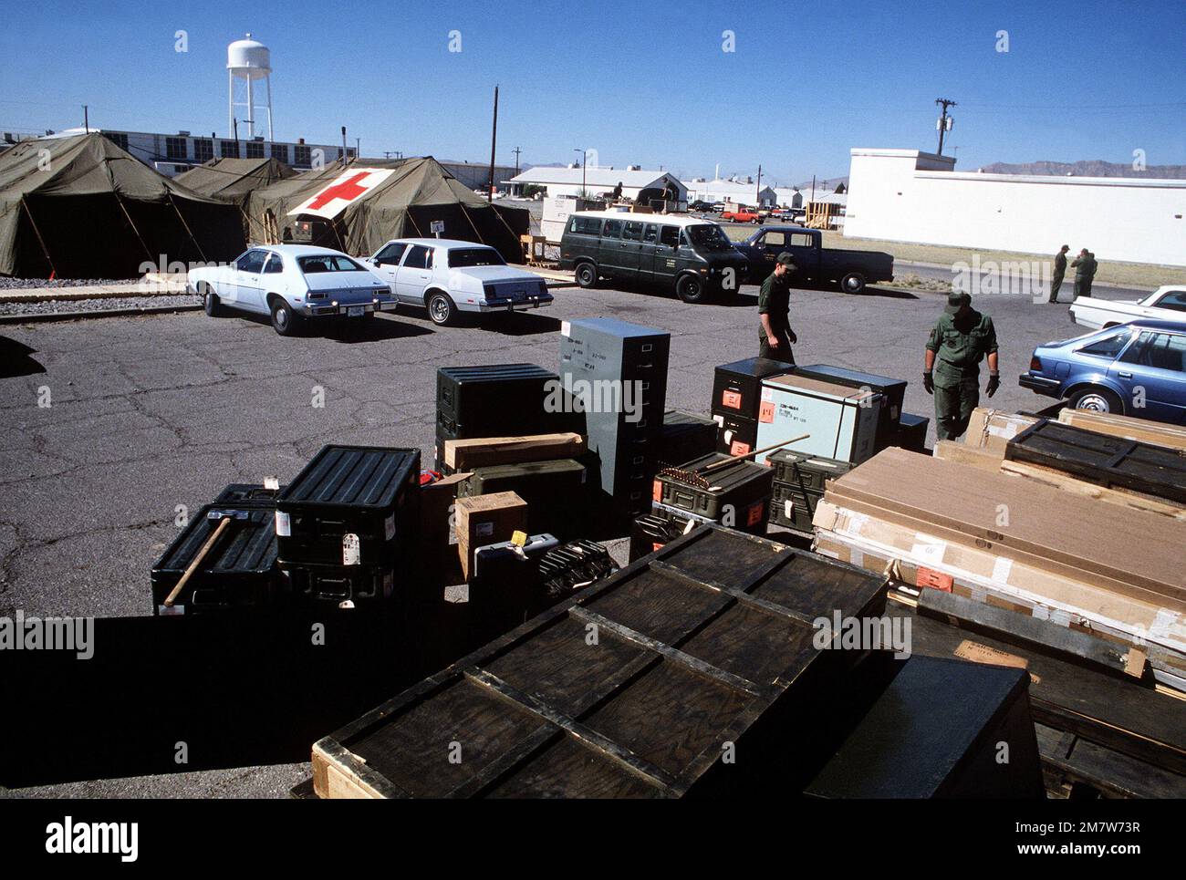 A view of an Air Transportable Hospital from the regional hospital at ...