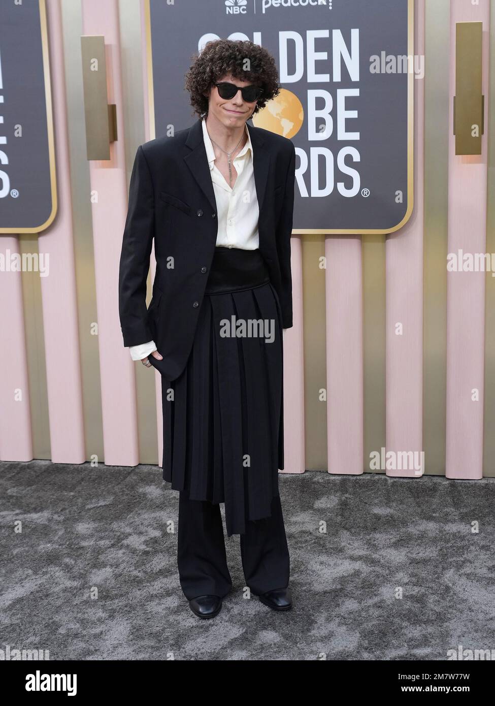 Los Angeles, USA. 10th Jan, 2023. Reece Feldman arrives at the 80th ...