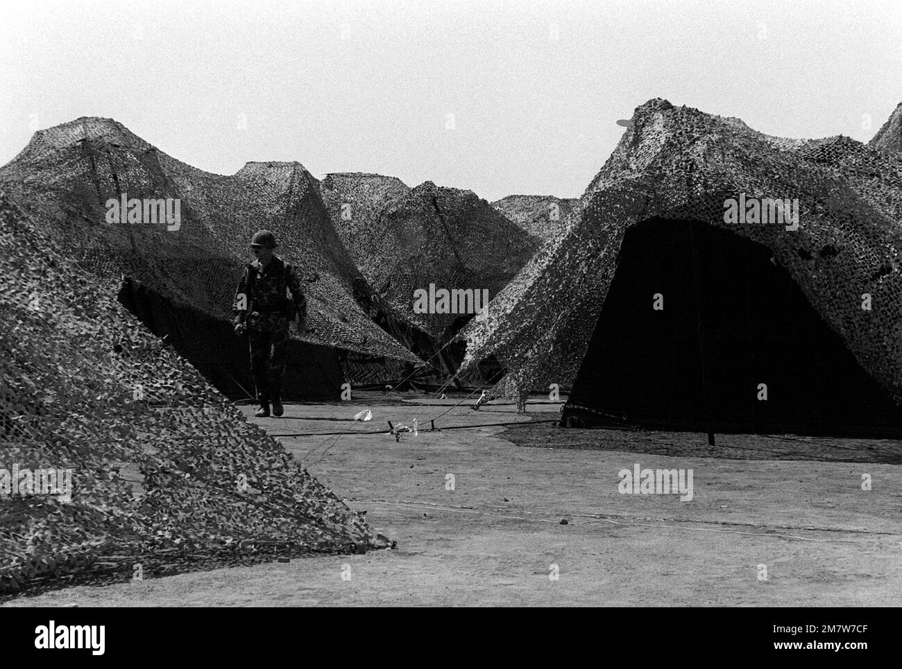A security policeman patrols the Rapid Deployment Joint Task Force ...