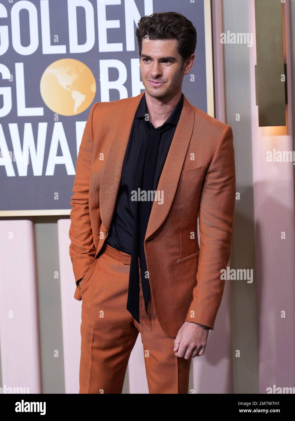 Los Angeles, USA, 10/01/2023, Andrew Garfield arrives at the 80th ...