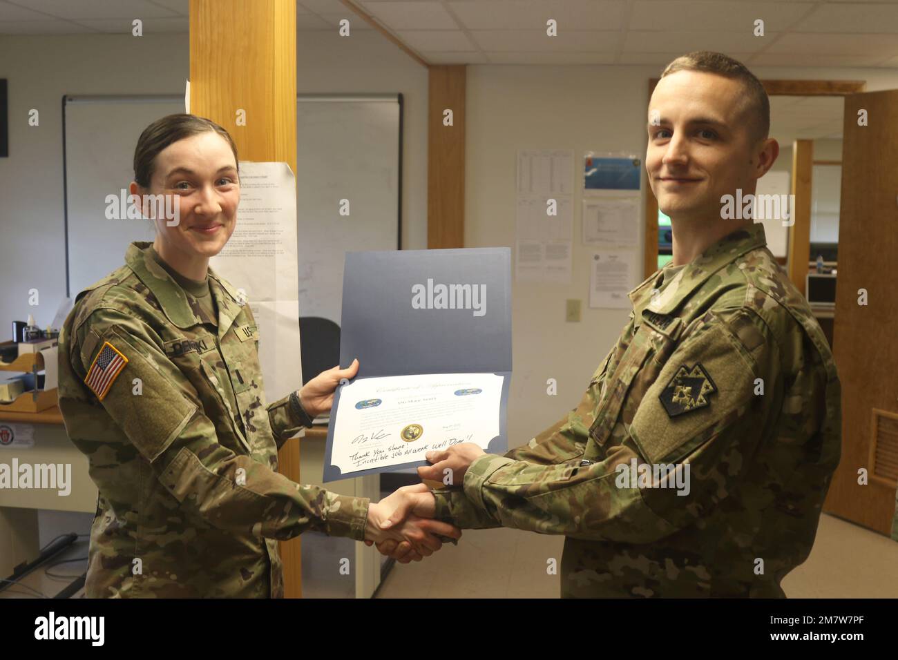 U.S Army Staff Sergeant Shane Smith was recognized for his support of ...