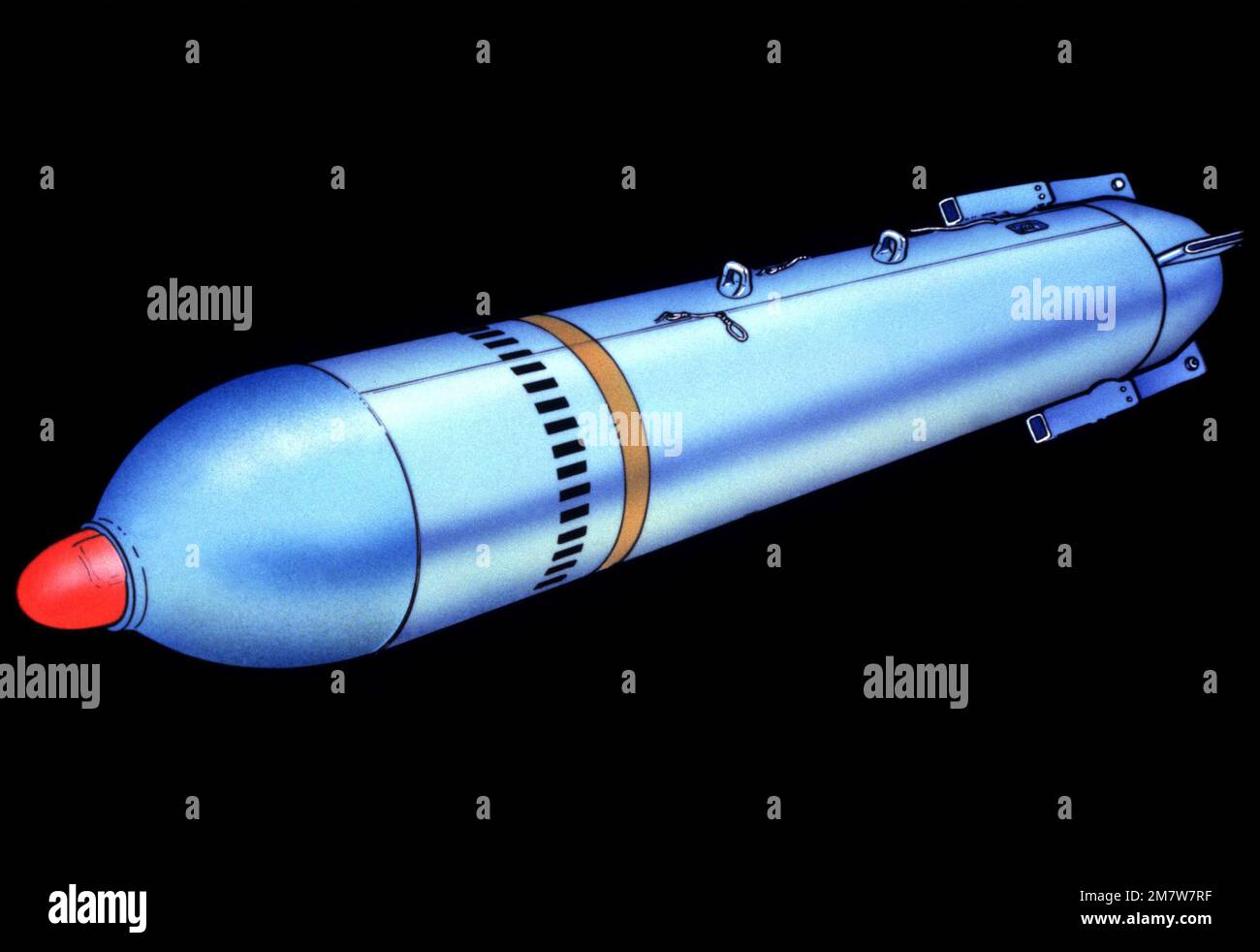 An artist's concept of a Big Eye bomb, an aircraft delivered binary ...
