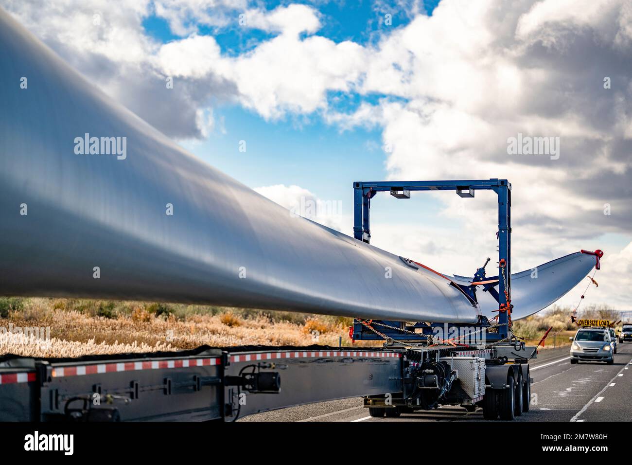 Industrial powerful big rig semi truck tractor with additional trolley ...