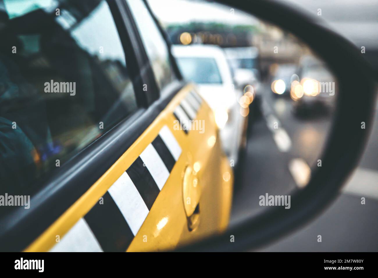 side rear-view mirror on a car Stock Photo - Alamy