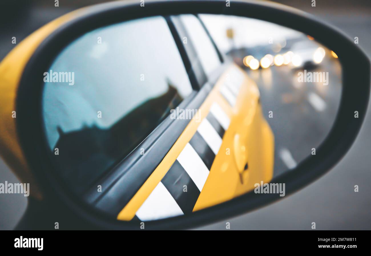 side rear-view mirror on a car Stock Photo - Alamy