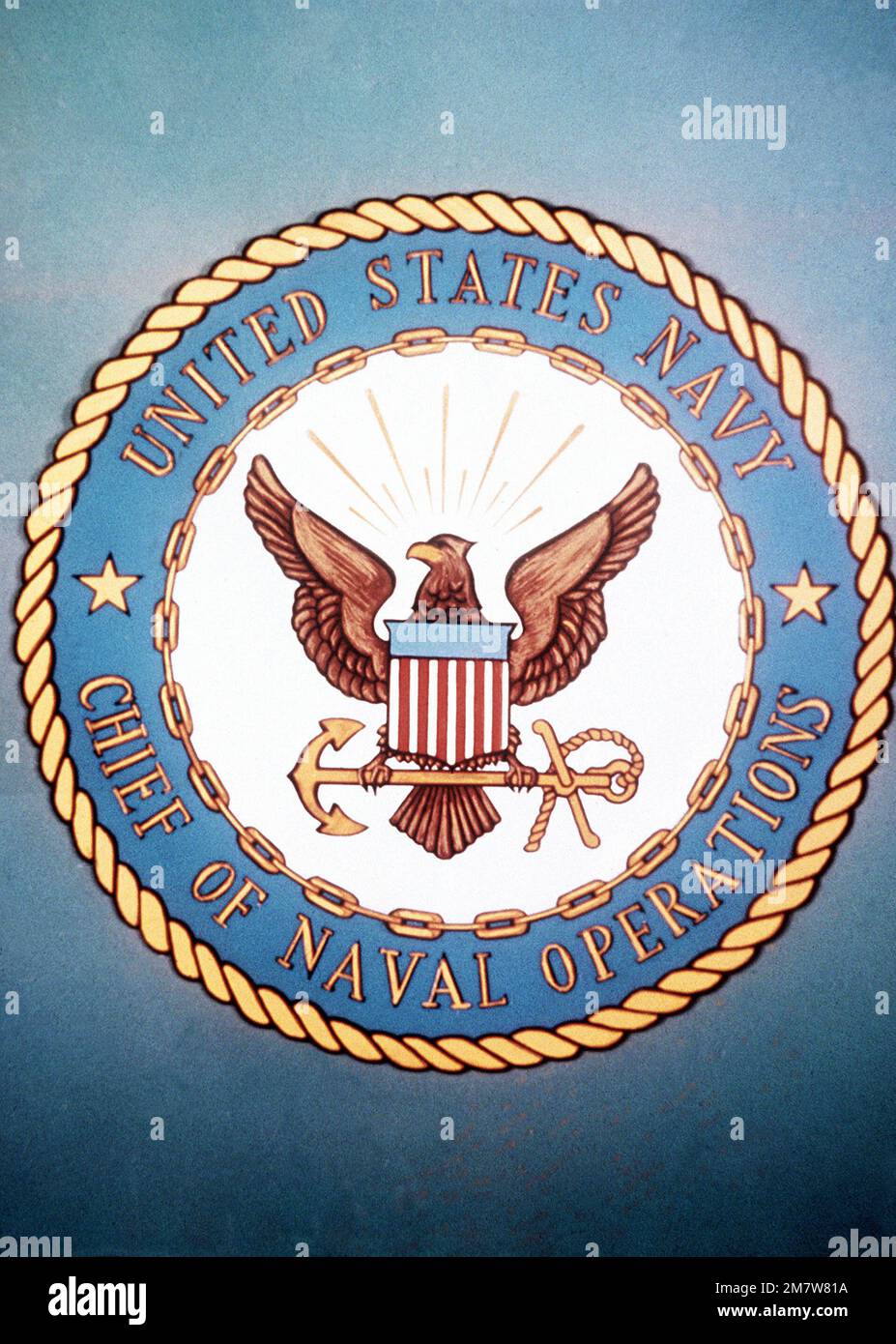Official seal of the CHIEF of Naval Operations. Country: Unknown Stock ...
