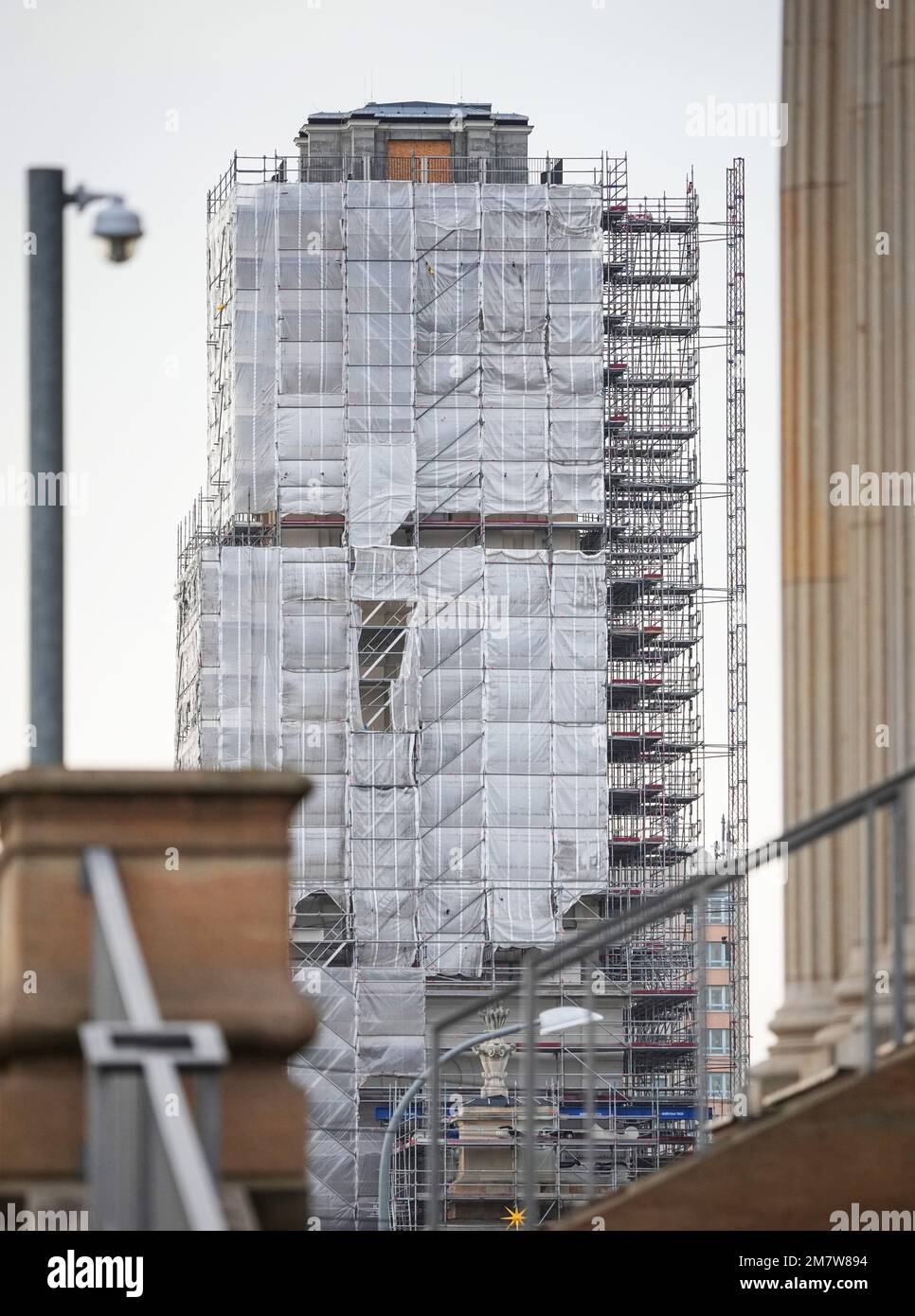 Potsdam, Germany. 10th Jan, 2023. The construction site of the Garrison ...