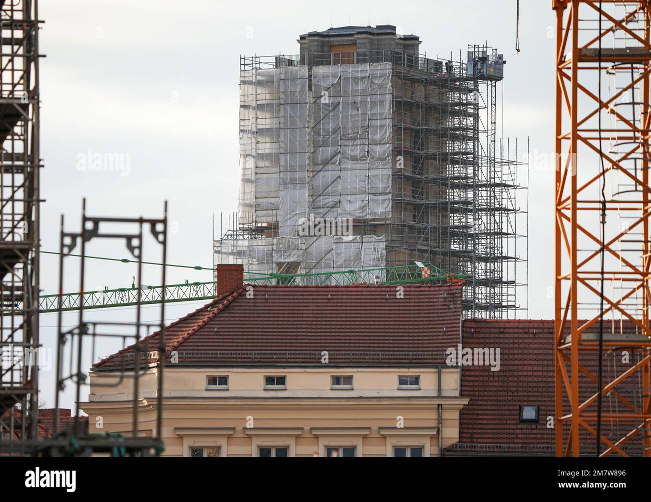 Potsdam, Germany. 10th Jan, 2023. The construction site of the Garrison ...