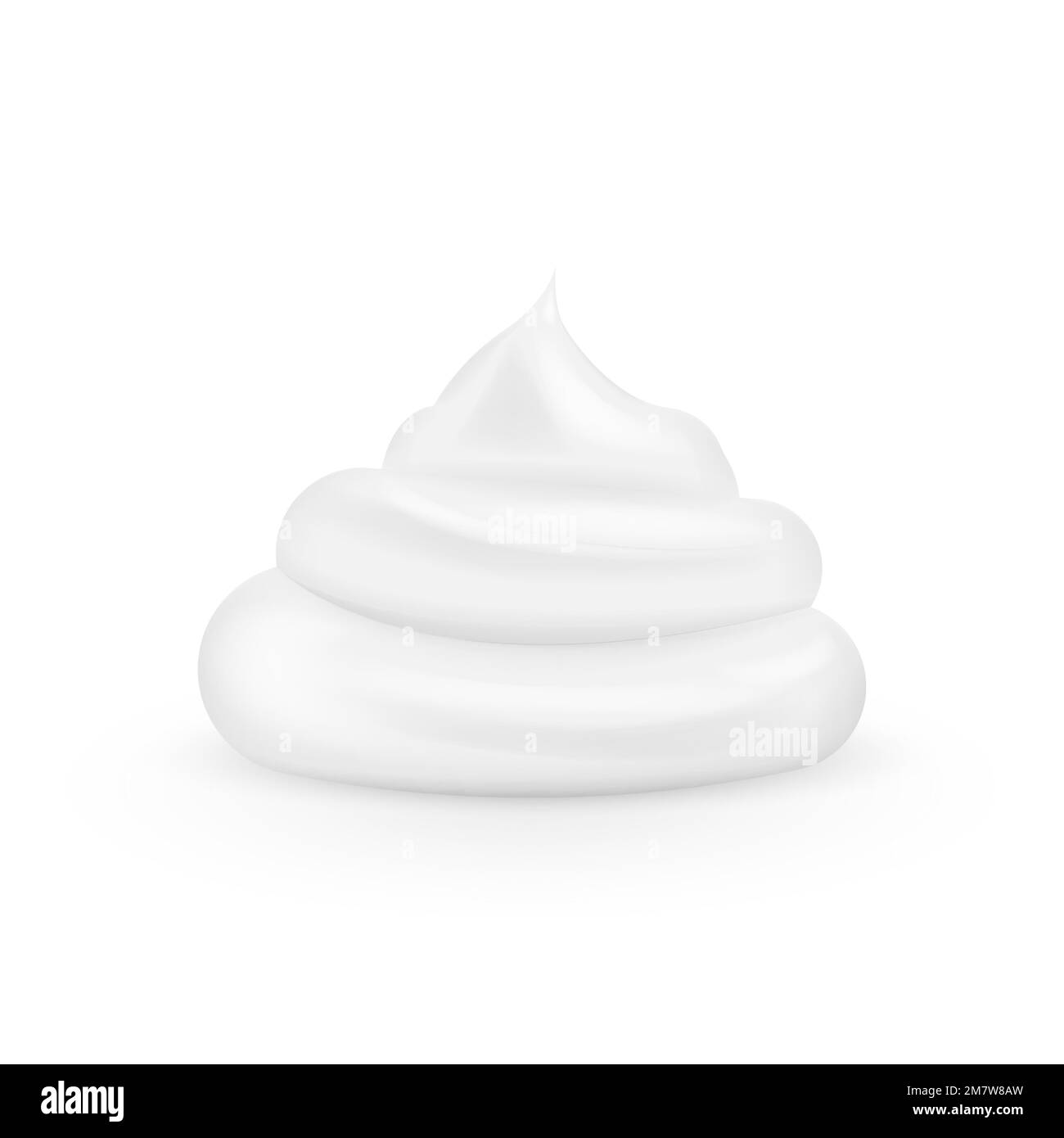 3d realistic Cream isolated on white background. Vector illustration ...