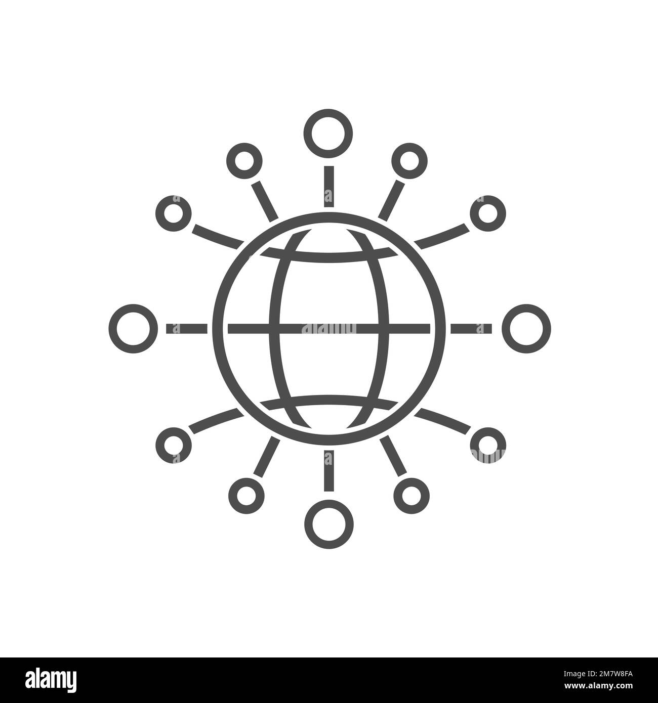 Global communication sign. Vector illustration. Eps 10 Stock Vector ...