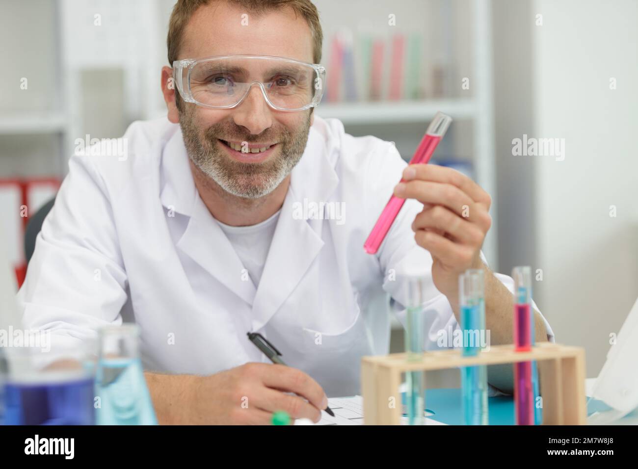 Handsome scientist looking camera hi-res stock photography and images ...