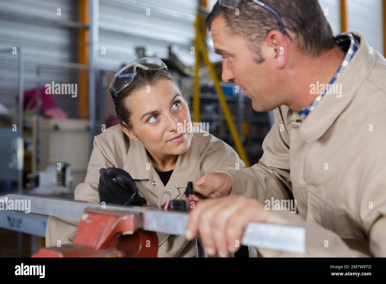 a factory worker during work Stock Photo - Alamy