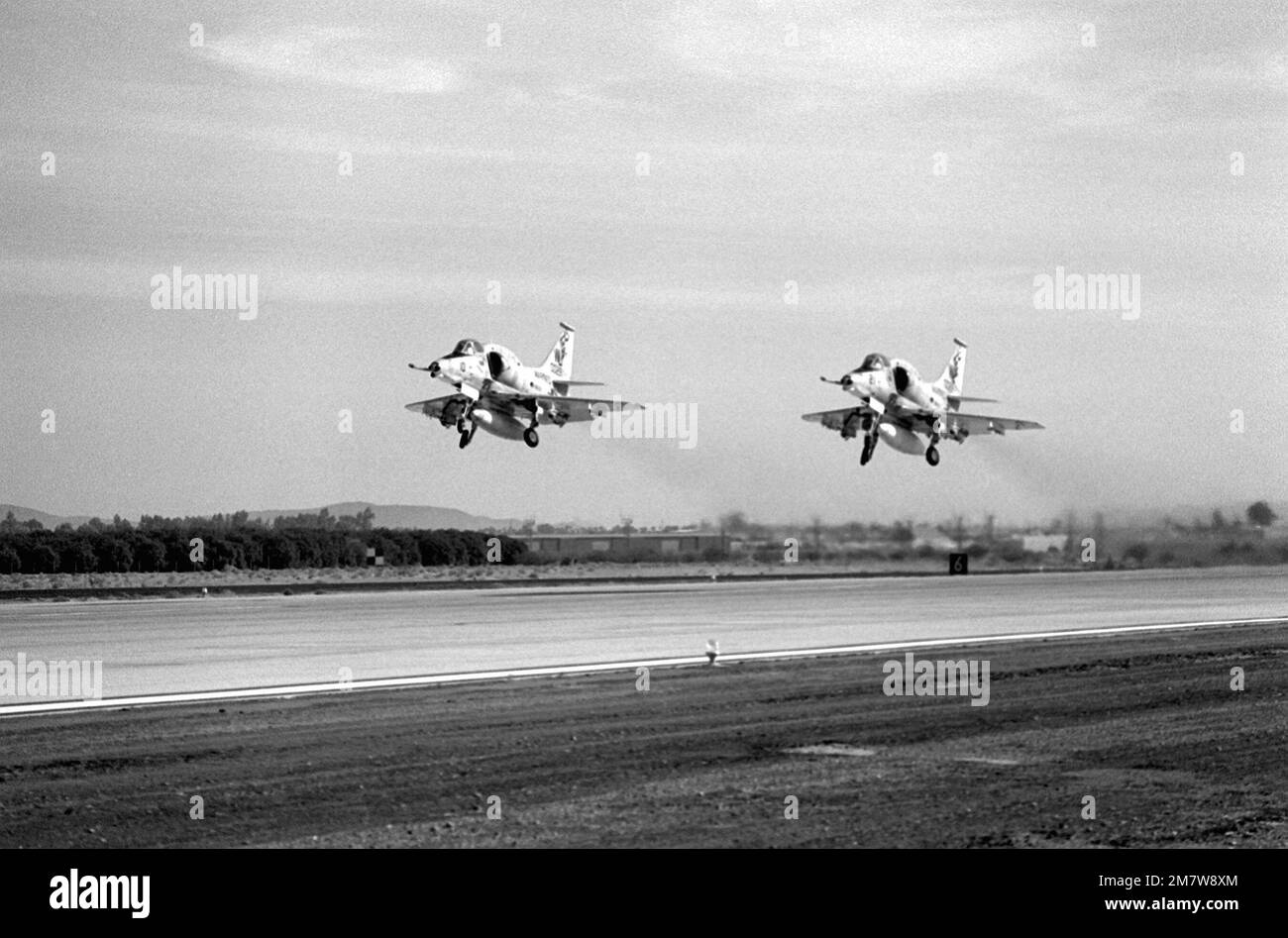 Two A-4 Skyhawk aircraft from Marine Attack Training Squadron 102 (VMAT ...