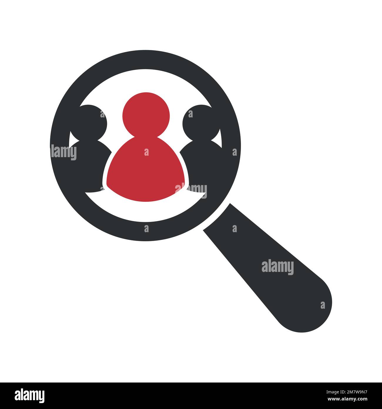 Vector magnifying glass people icon hi-res stock photography and images ...