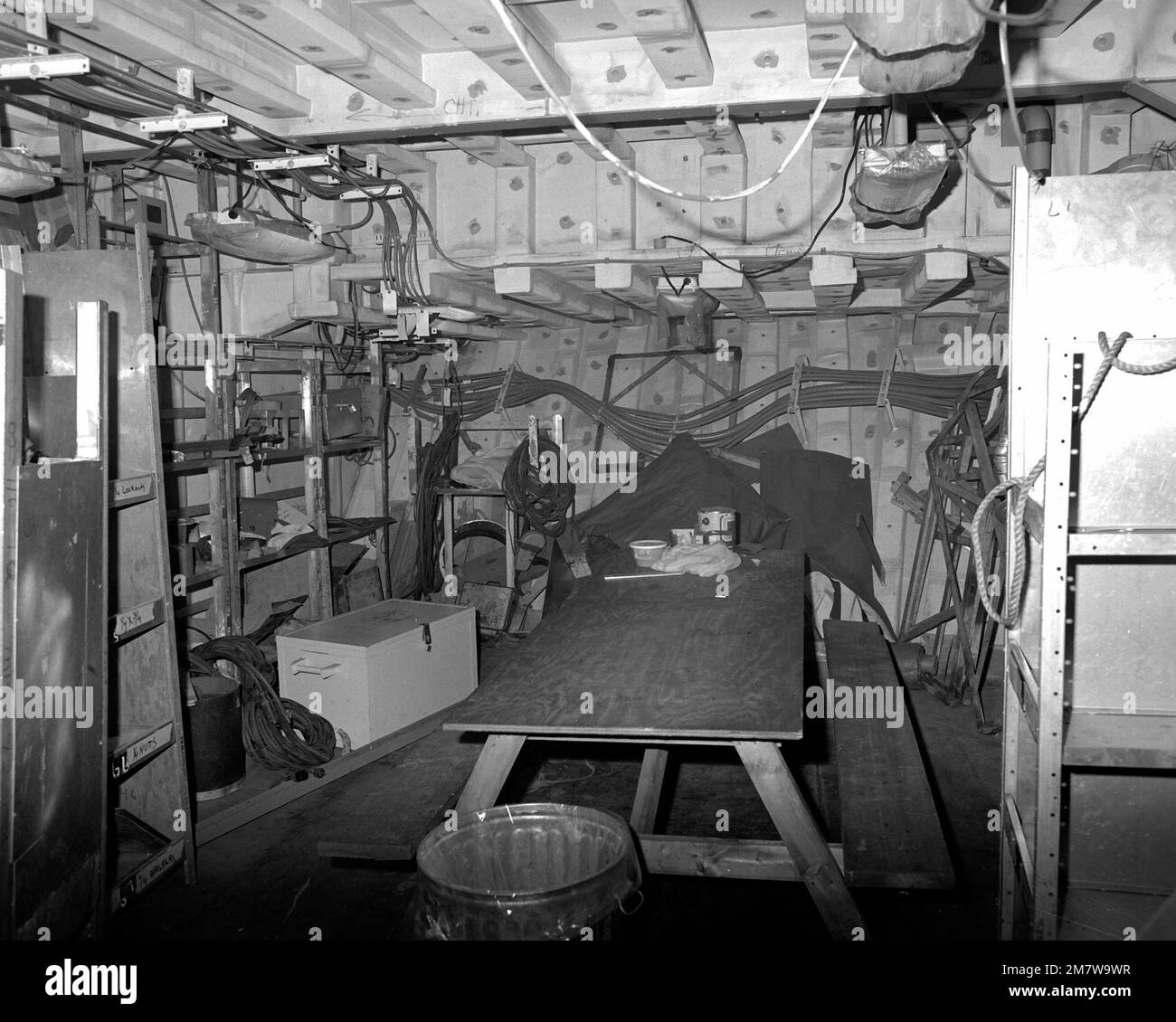 The tactical towed array sonar and baththermograph room aboard the ...