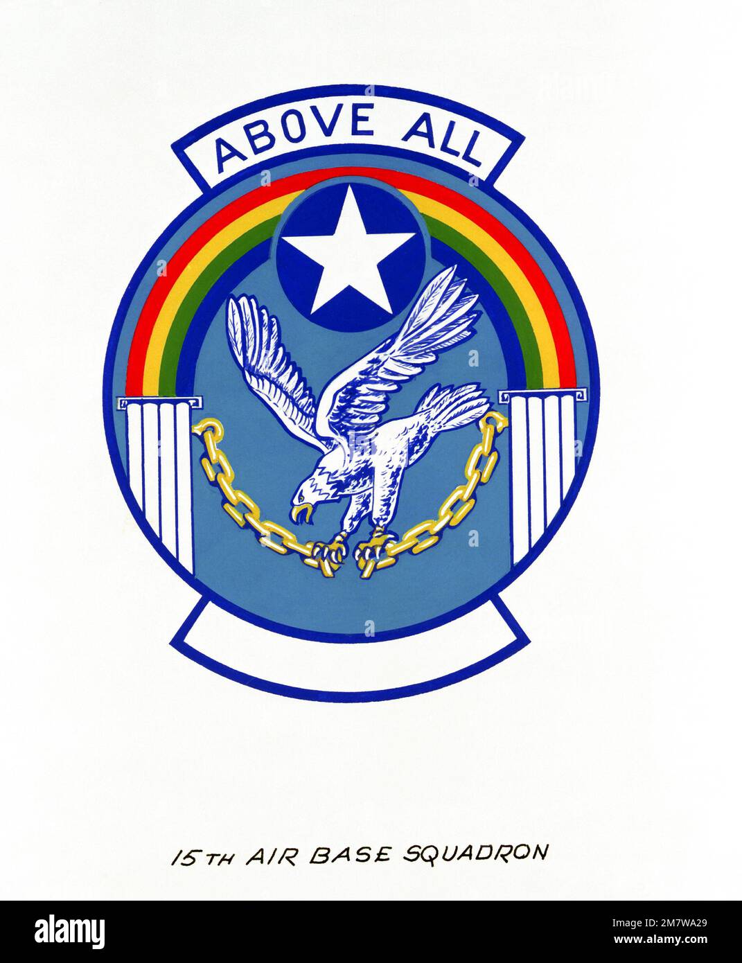 Approved insignia for: 15th Air Base Squadron. Country: Unknown Stock ...