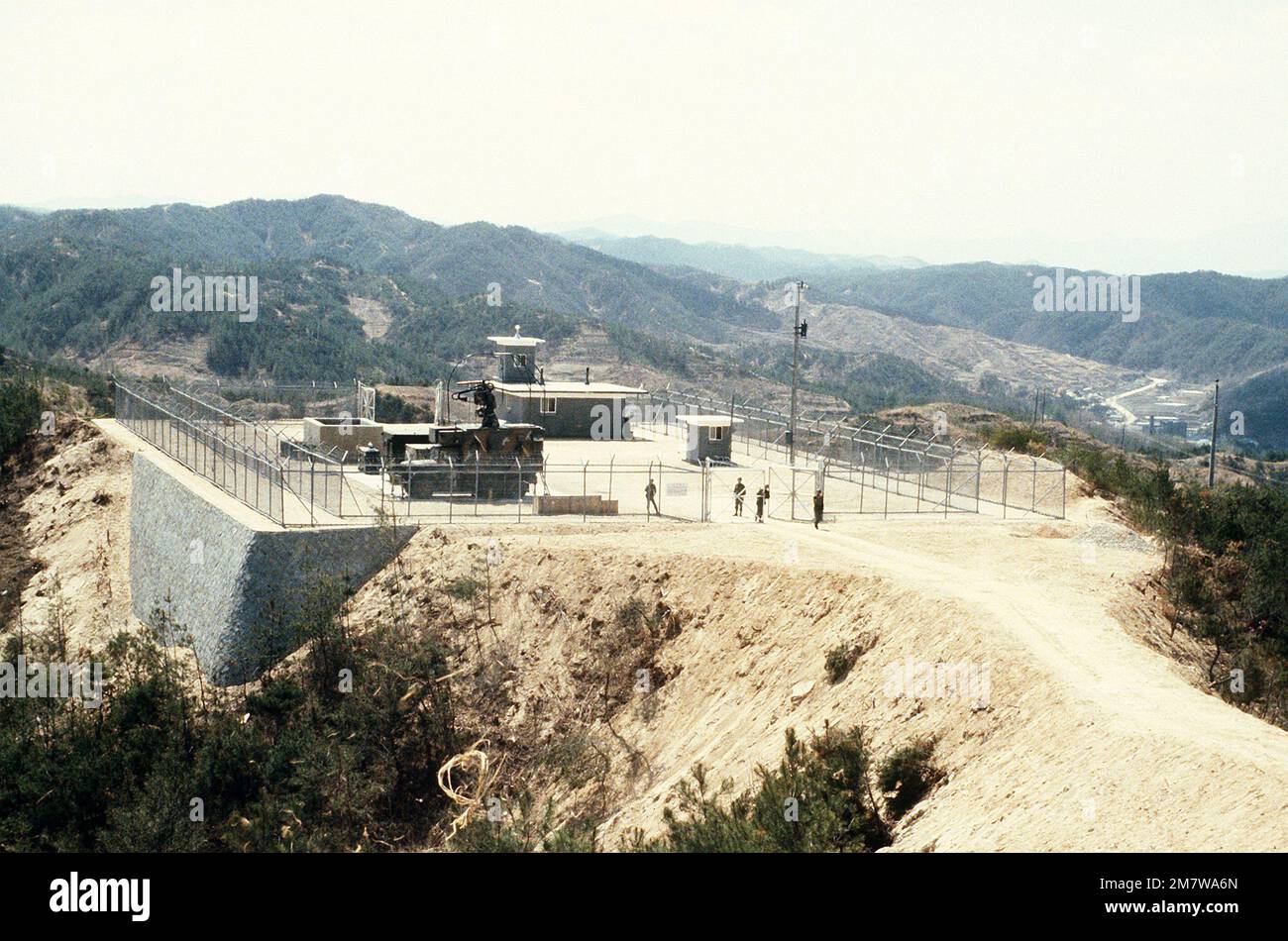 A view of Threat Site Two used for the simulation of surface-to-air ...