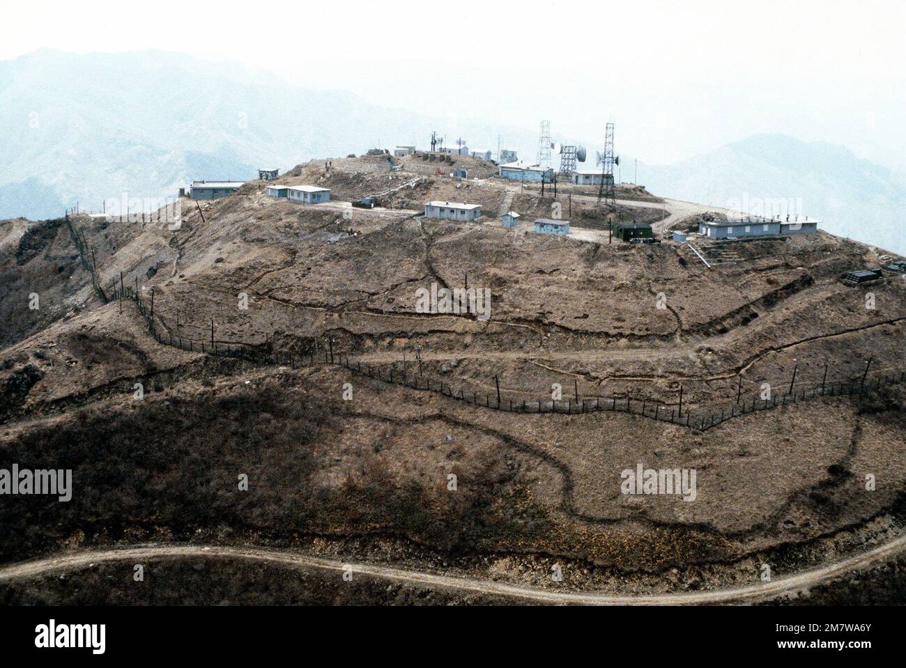 A view of the Threat Site One used for the simulation of surface-to-air ...