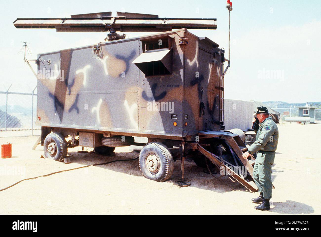 LT. COL. James Dozier inspects the Identification Friend or Foe (IFF ...
