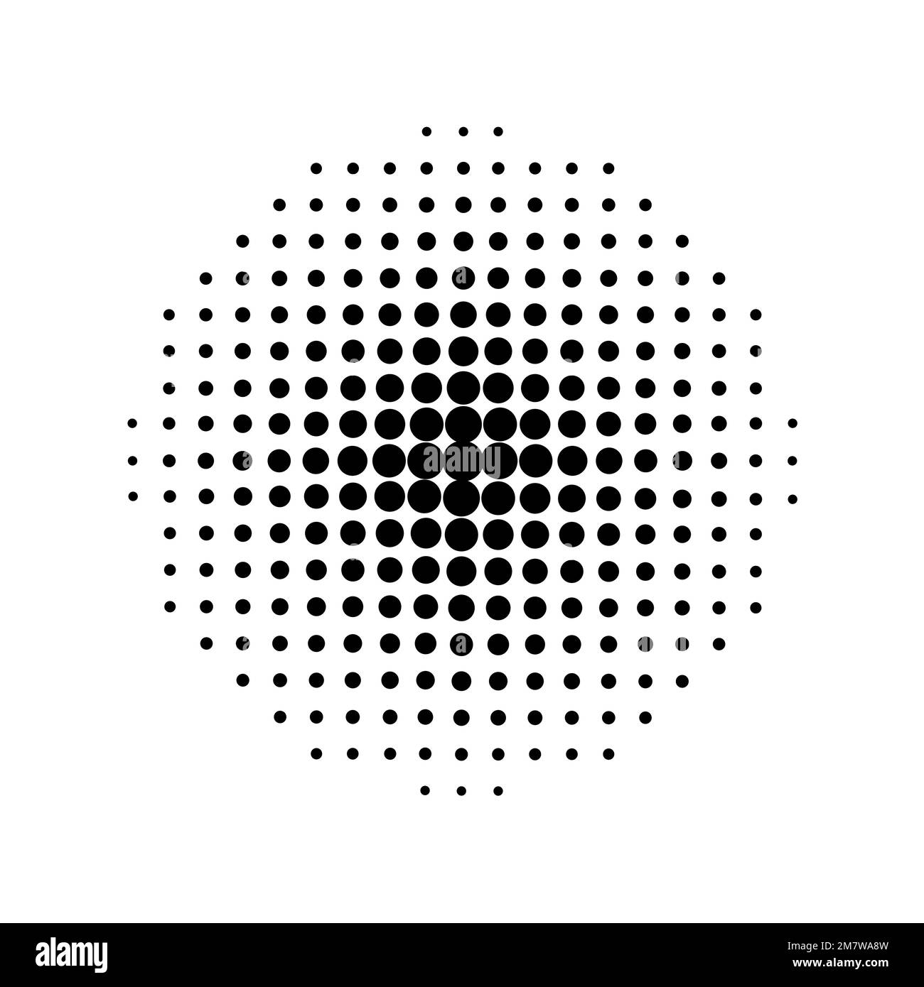 Halftone circles, halftone dot pattern. Vector illustration Stock ...