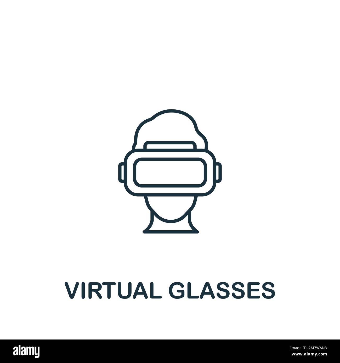 Vr goggles technology pictogram Cut Out Stock Images & Pictures - Alamy